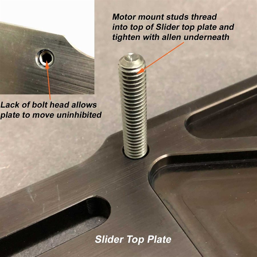 International Rail Motor Mount with Slider Plate
